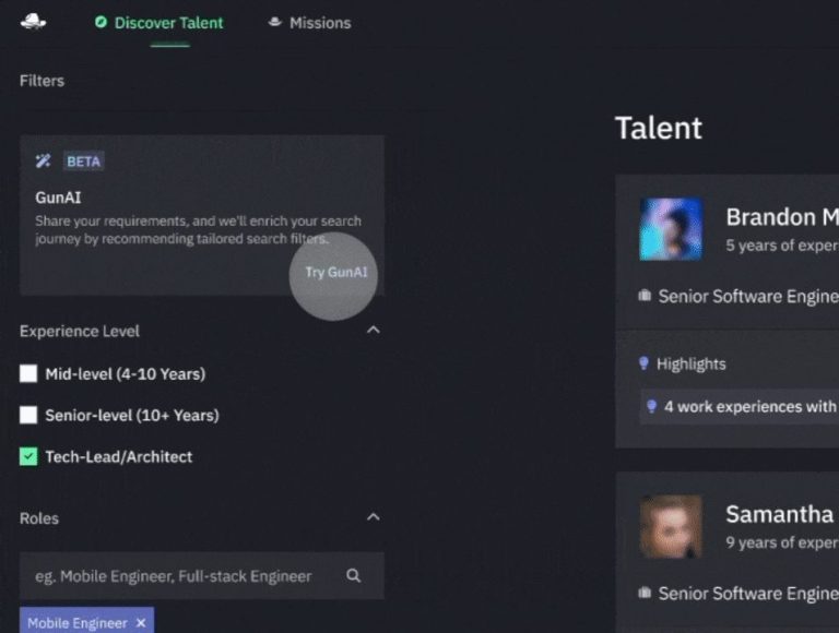 Introducing GunAI: Your talent search workhorse - Gun.io