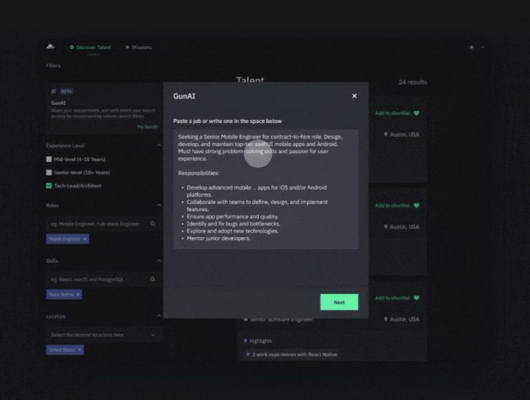 Introducing GunAI: Your talent search workhorse - Gun.io