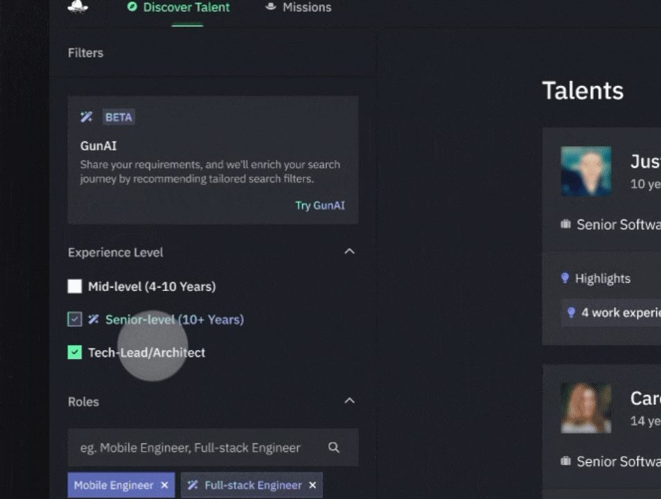Introducing GunAI: Your talent search workhorse - Gun.io